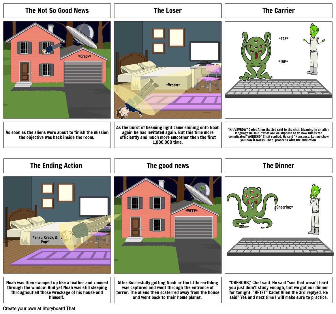 The alien 3 Storyboard by 943790f294396