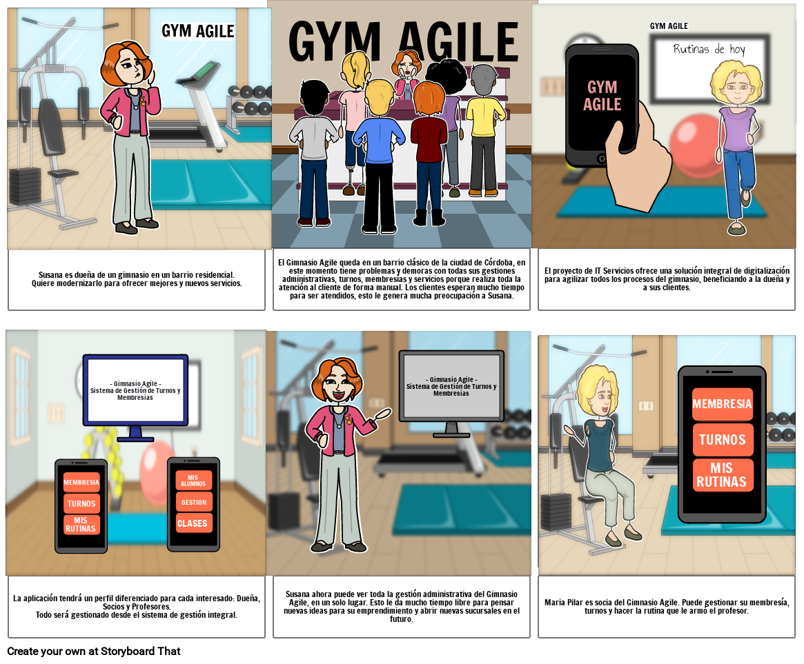 GIMNASIO AGILE Storyboard by 94958c19