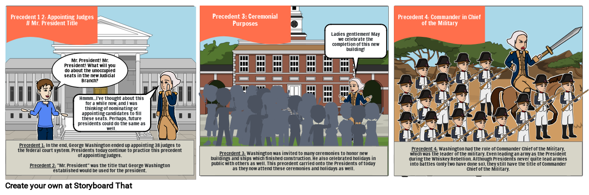 George Washington's Precedents Storyboard by 94b8bde6