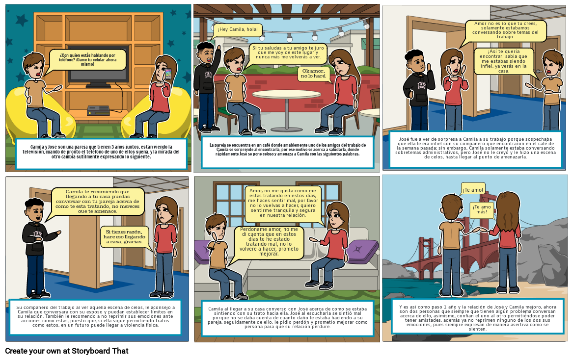 HISTORIETA SOBRE LA BAJA AUTOESTIMA Storyboard