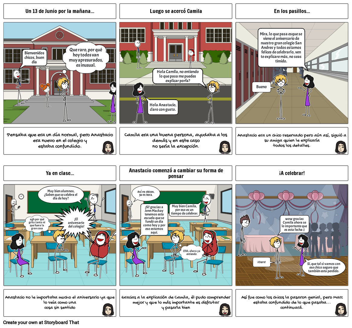 Aniversario del colegio Storyboard by 94cea8d4