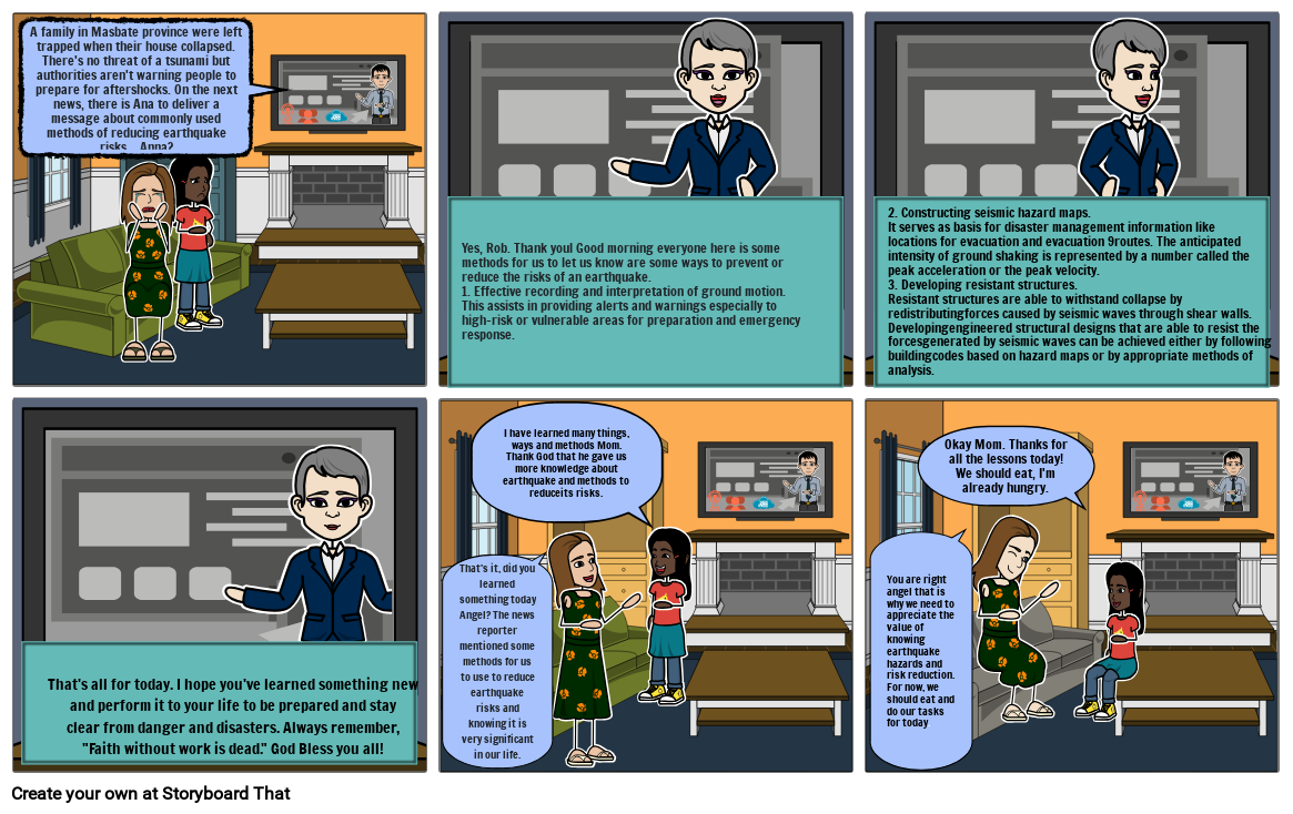 Earthquake Storyboard by 94d6c743