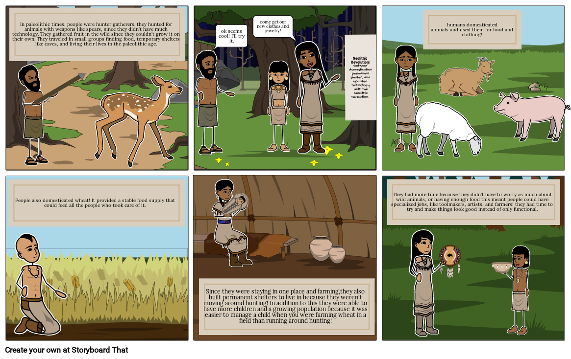 NEOLITHIC REVOLUTION Storyboard by 94f5d8ea