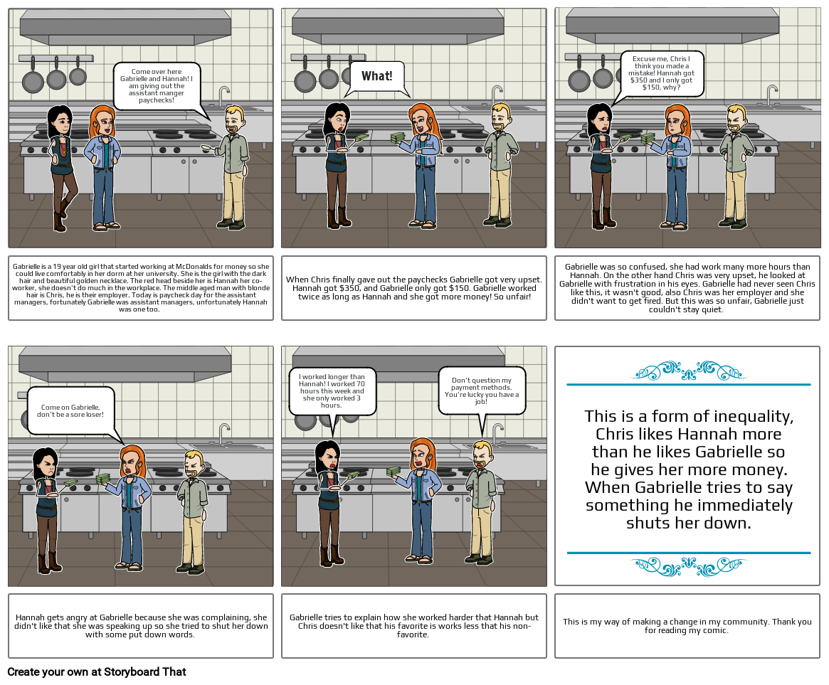 Inequality Comic. Storyboard by 95305527