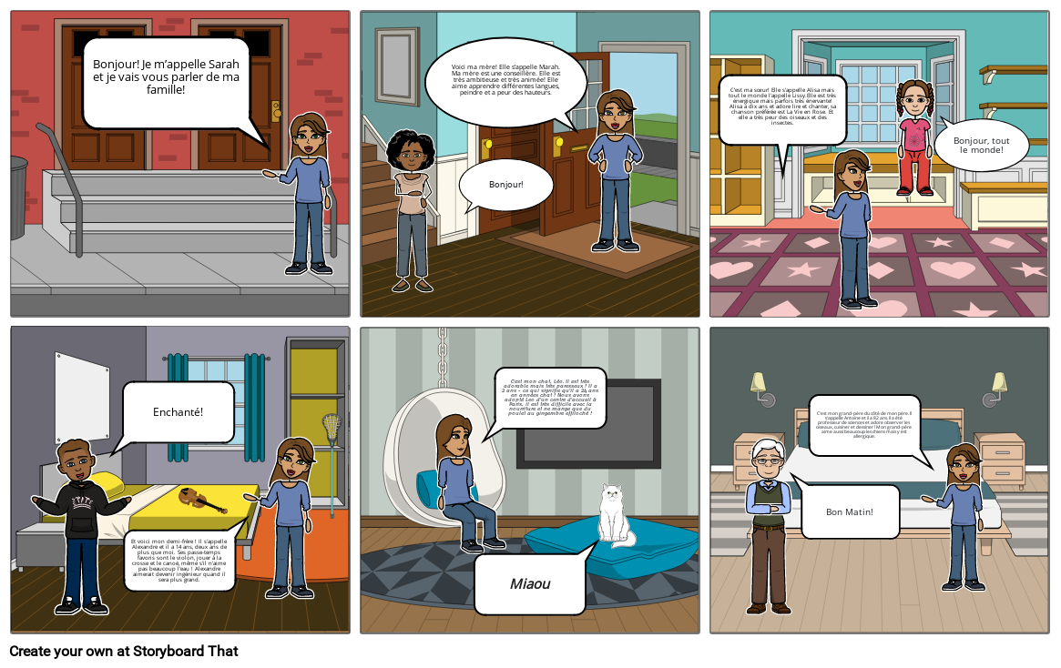 French Assessment 3 Year 8 2022 Storyboard por 96199d12