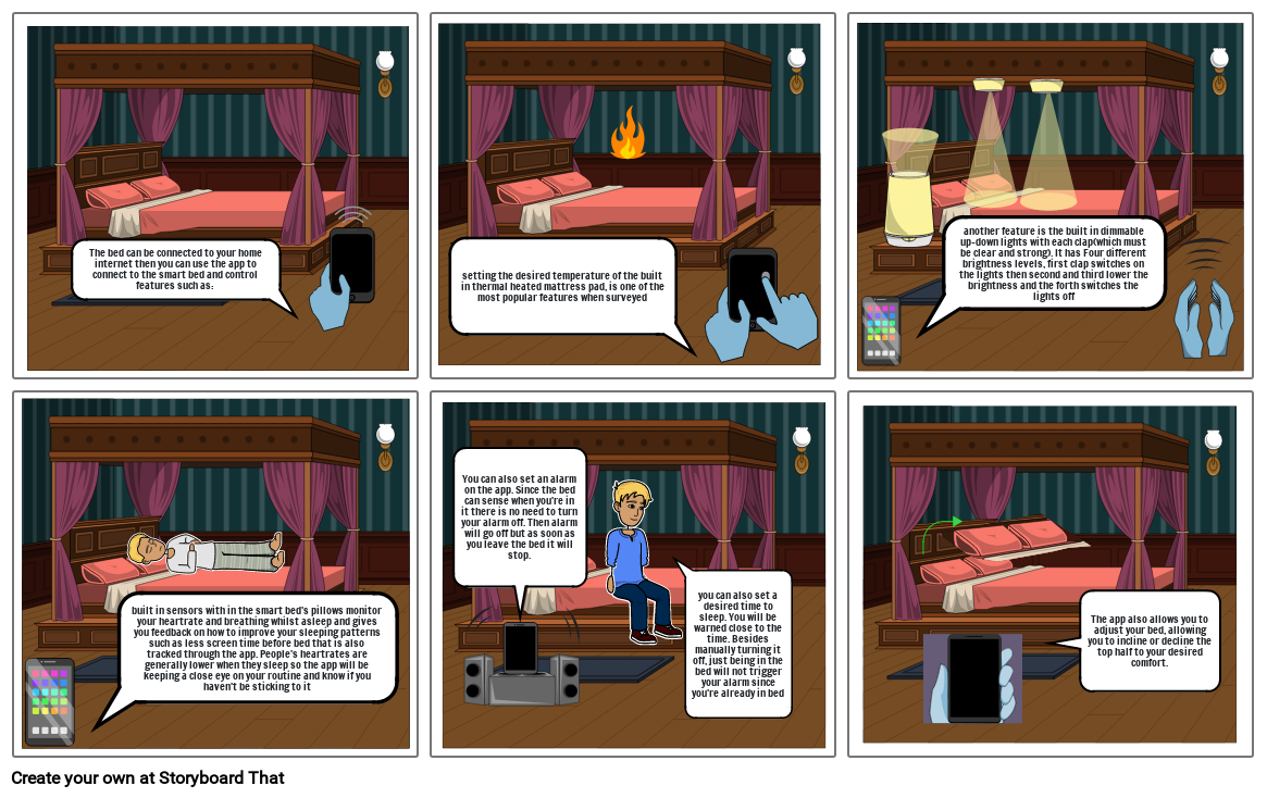 Smart Bed Prototype Storyboard by 96847b80