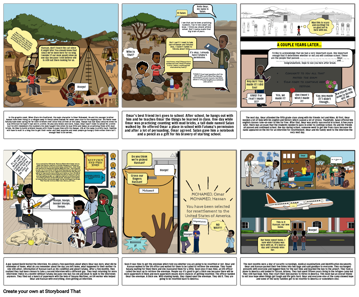 Grace Zhao - When Stars Are Scattered Storyboard