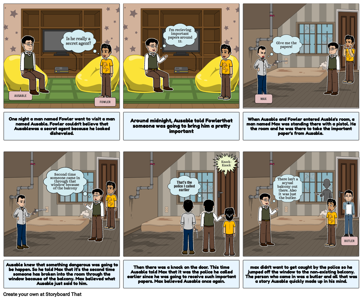 A MIDNIGHT VISITOR Storyboard by 96dc2f54