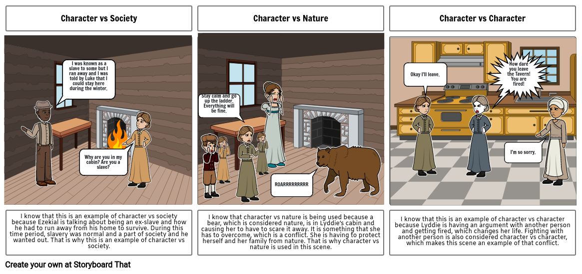 Conflicts in Lyddie Storyboard by 96f3f6ea