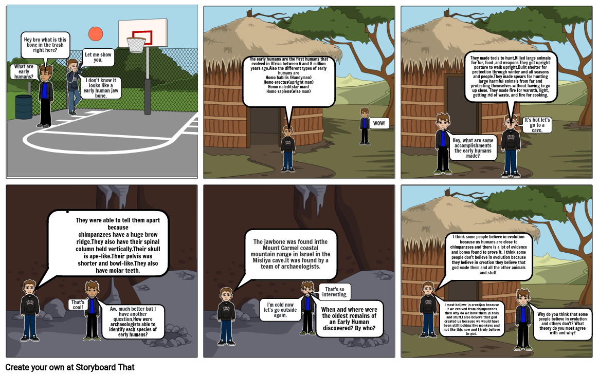 Early Humans Chris c. Storyboard por 9702fe39