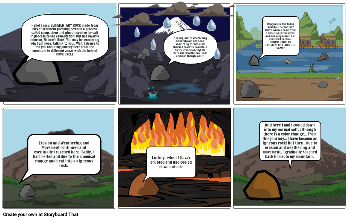 Rock Cycle Storyboard por 971ae593