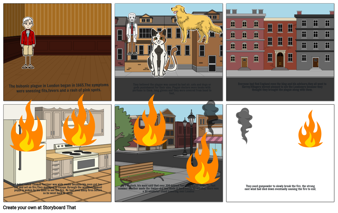 the plague and the great fire Storyboard por 972103ff