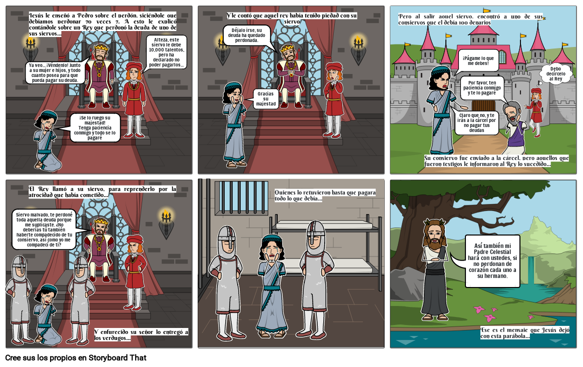 La parábola de los dos deudores según Mateo 18, 21-35