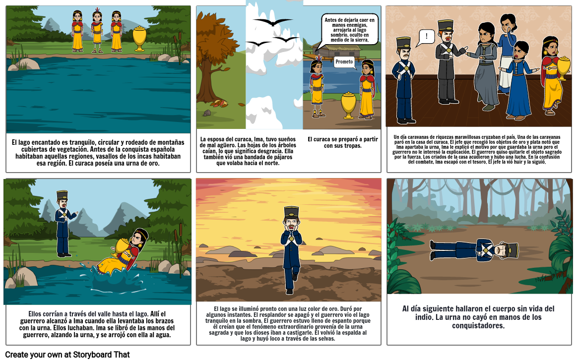 El Lago Encantado Storyboard by 97ab656d