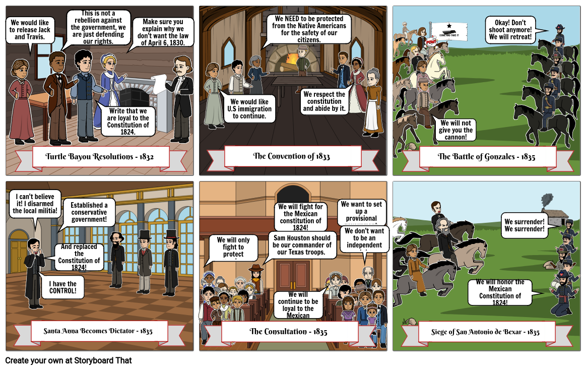 Road to Revolution (Tx History) Pt. 2 Storyboard
