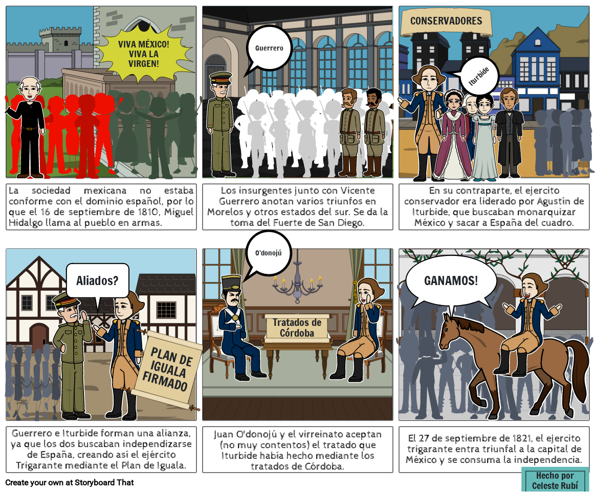 Independencia Storyboard by 9881a284