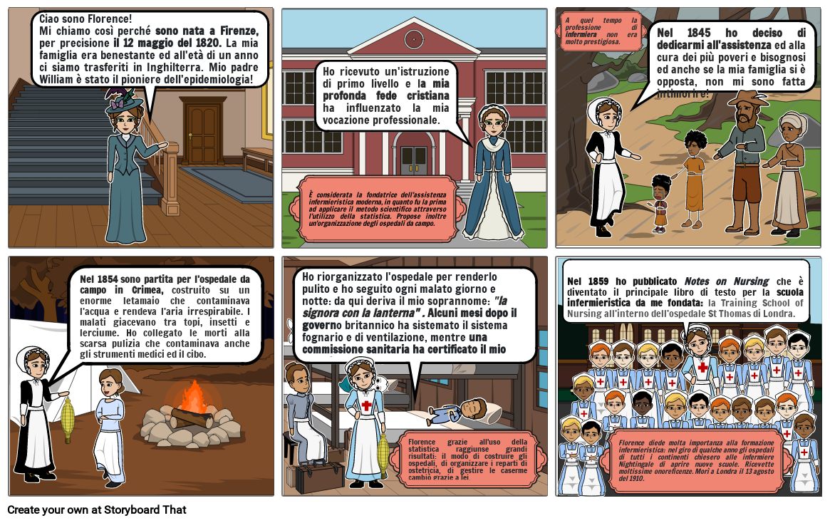 Florence Nightingale Storyboard