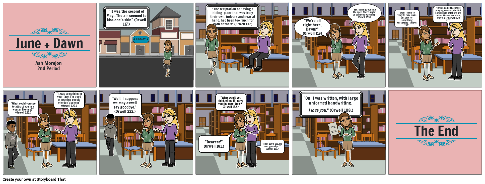 1984 Comic Strip Storyboard by 991f8c7a