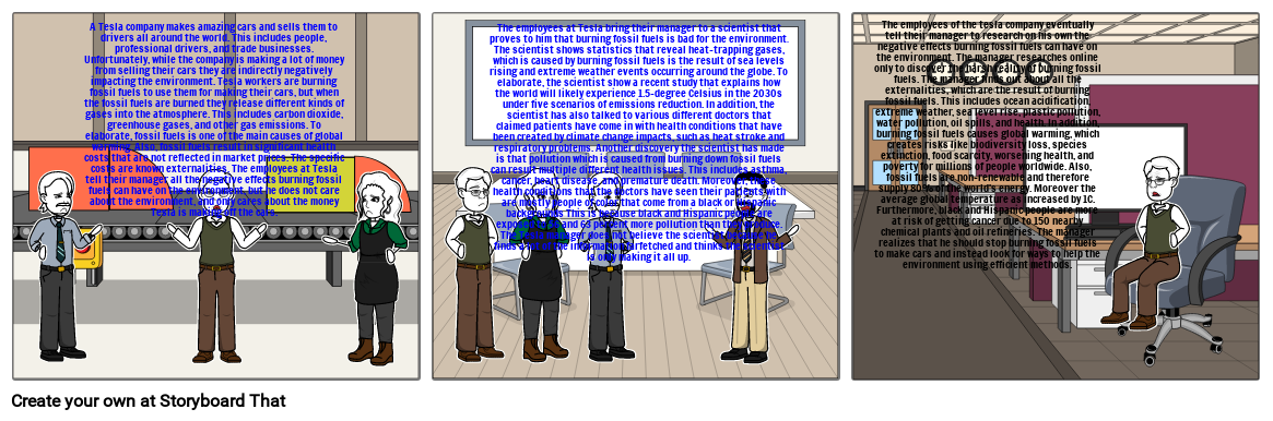 The Dangers Of Fossil Fuels Storyboard by 9929c0e8