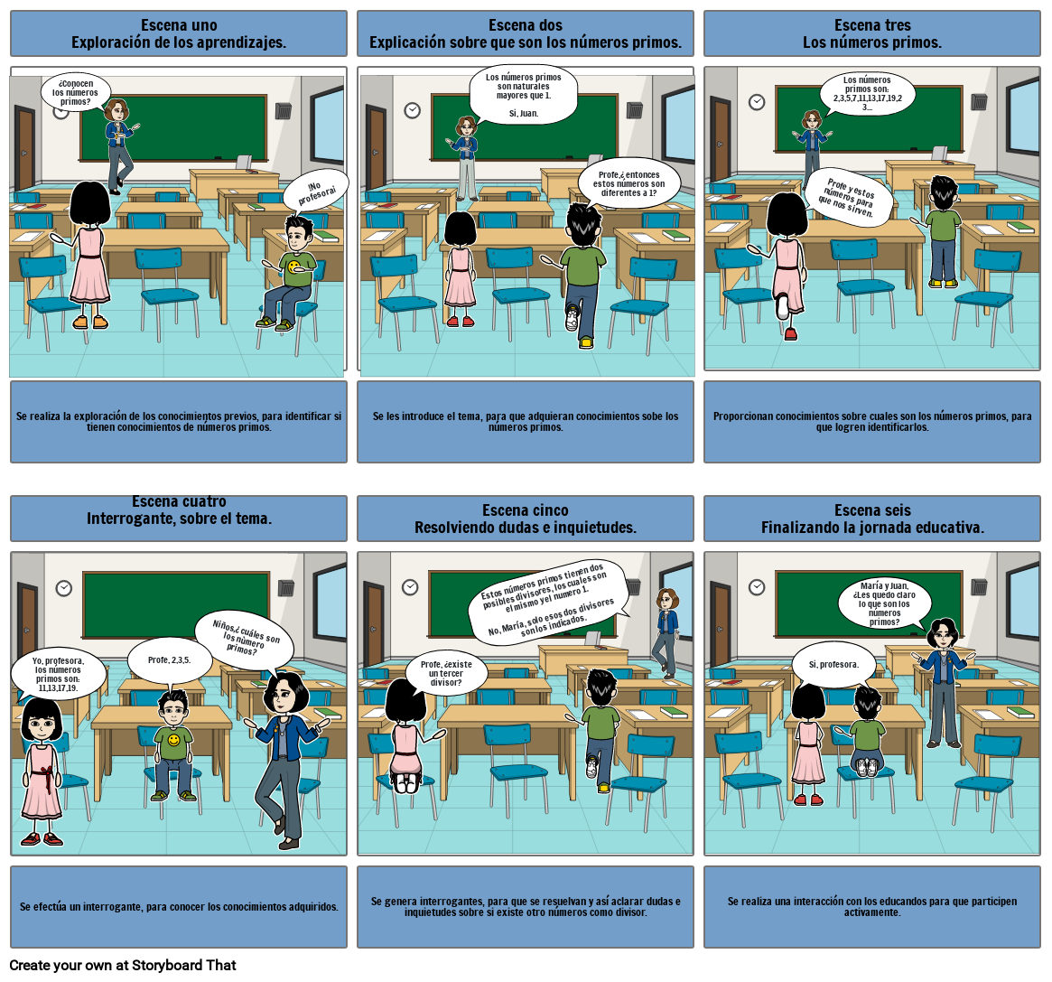 N meros Primos Storyboard By 992a8ca7