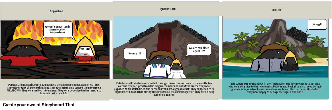 Rock cycle comic #2 Storyboard by 9971425114