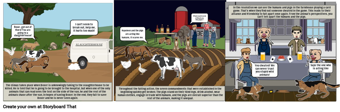 Animal Farm : Part 2 Storyboard por 997b1c7a