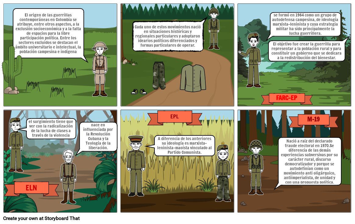 guerrillas en colombia Storyboard by 998daeb6