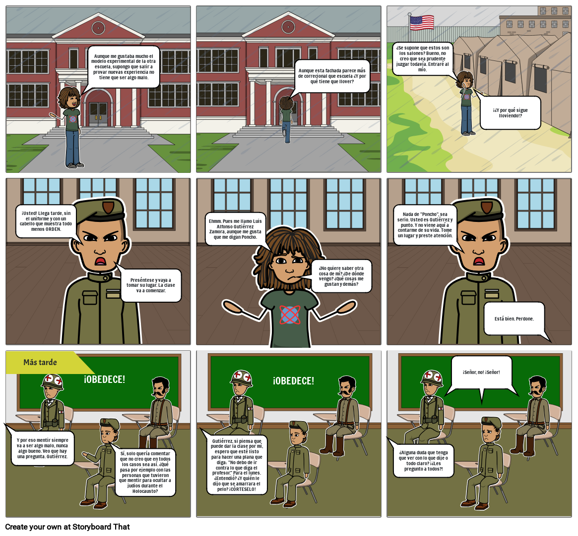 Cara de escuela 1 Storyboard par 99f8ca85