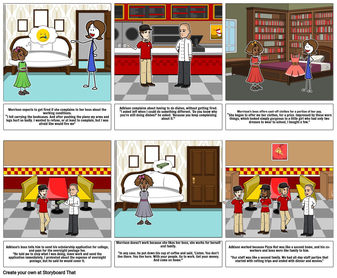Contrasting Storyboard Storyboard by 9a16270c