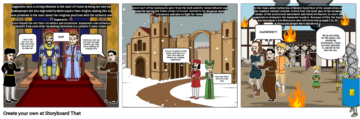 French Religious Wars Storyboard by 9bae5566