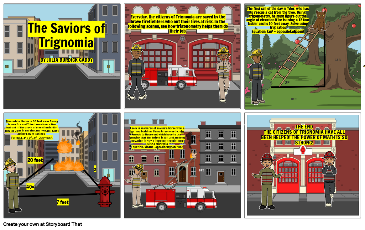 Trig firefighter Storyboard por 9c16d590