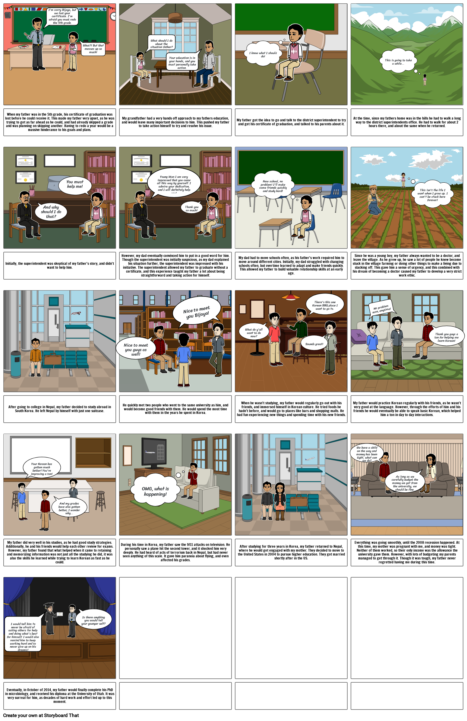 Interview Storyboard by 9c16fc2a