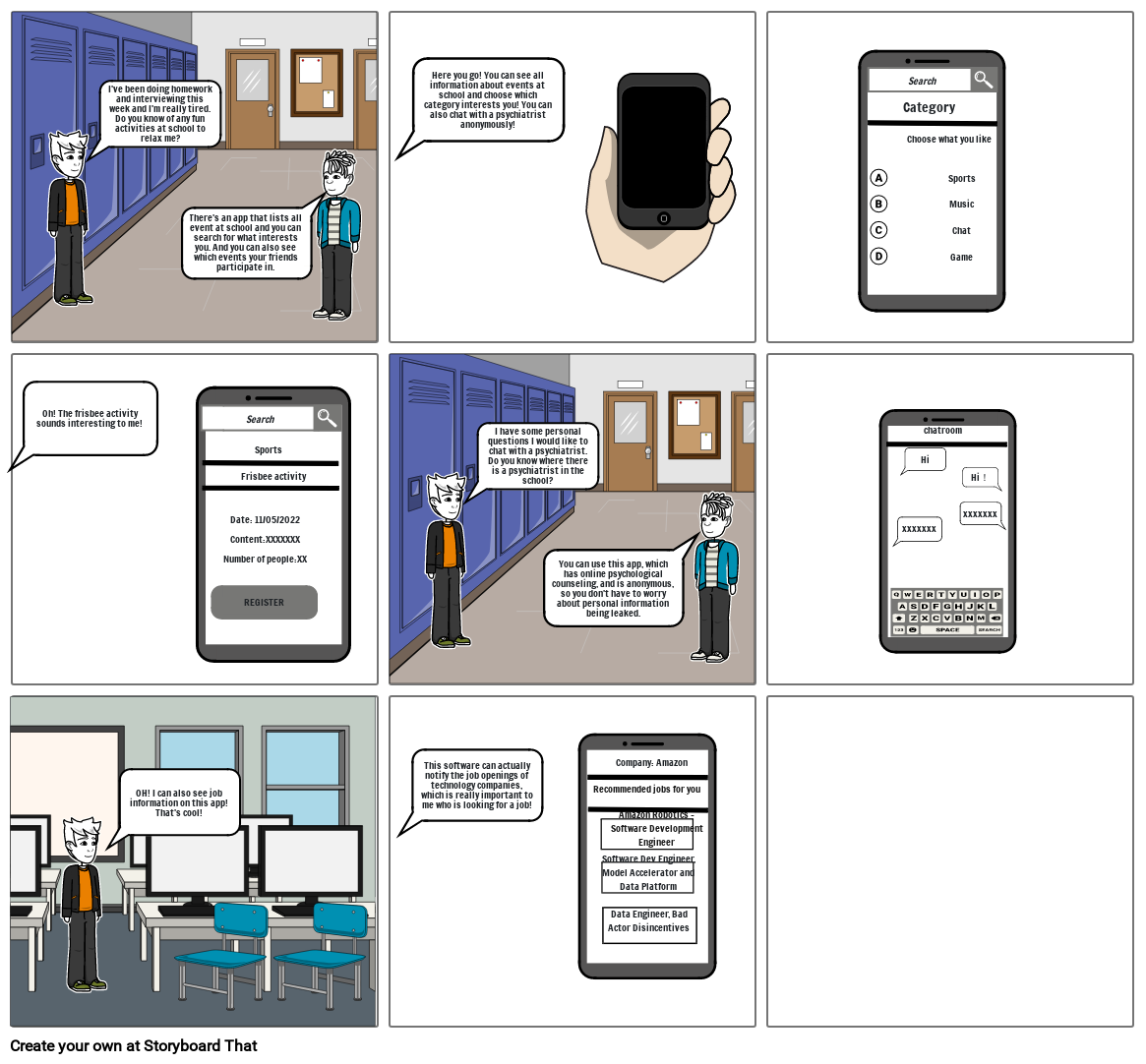 Life at school, Group 10 Storyboard por 9c3aa73e
