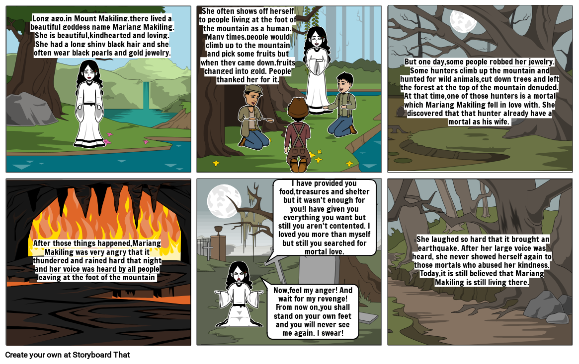 The Legend of Maria Makiling Storyboard by 9c4c37f2