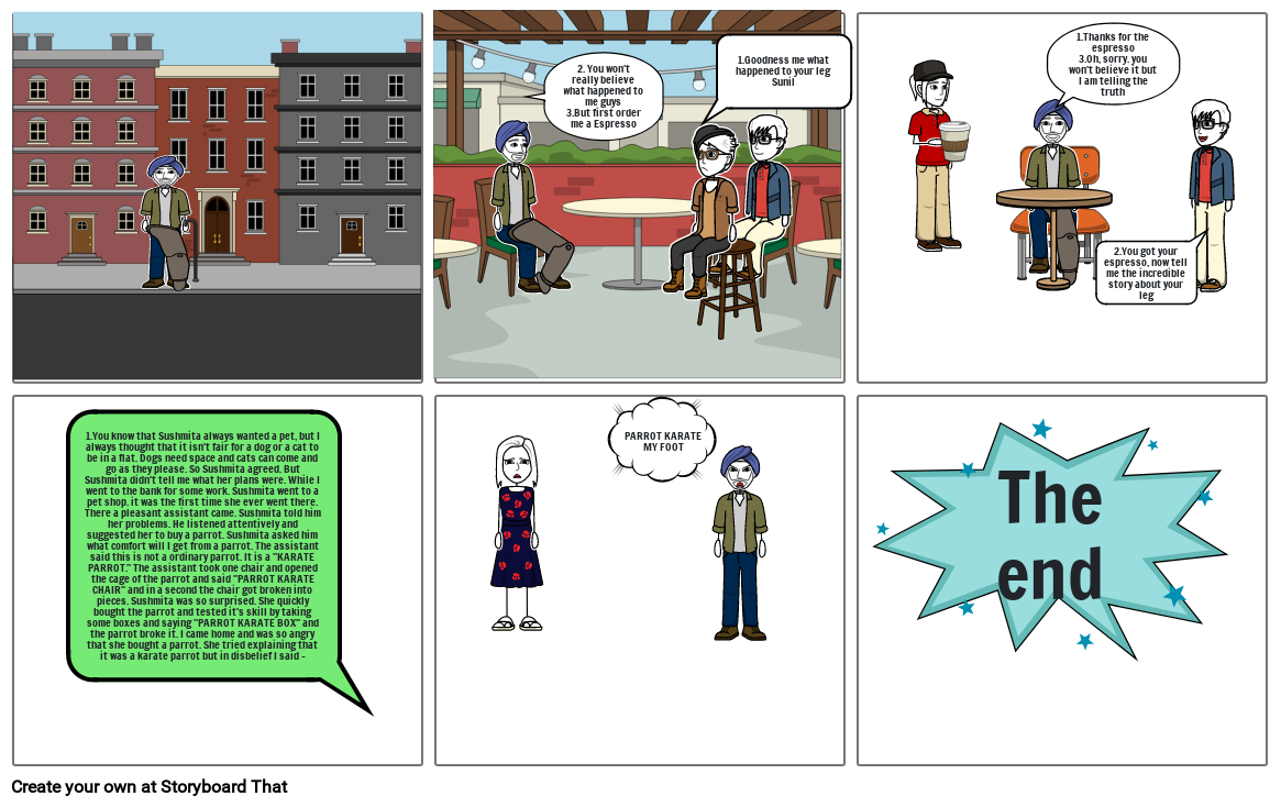 Karate Parrot Storyboard by 9c689fd6