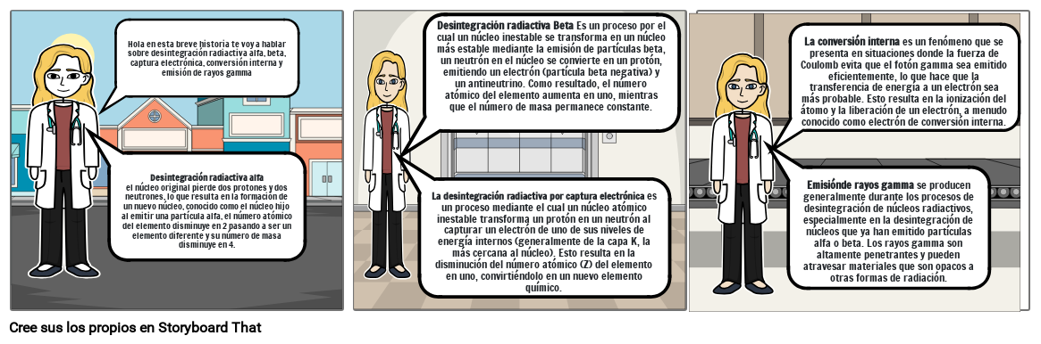 Procesos Desintegración Radiactiva Storyboard por 9cd13b6c