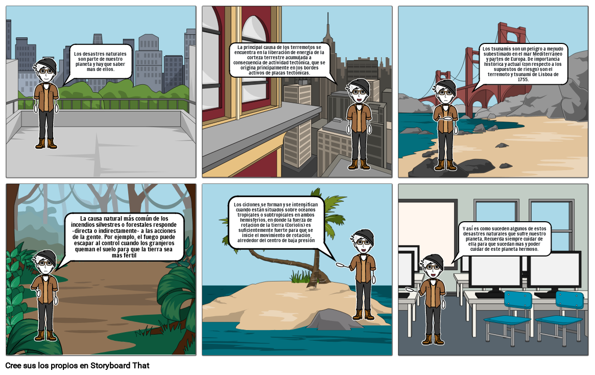 Desastre naturales Storyboard by 9d964cce