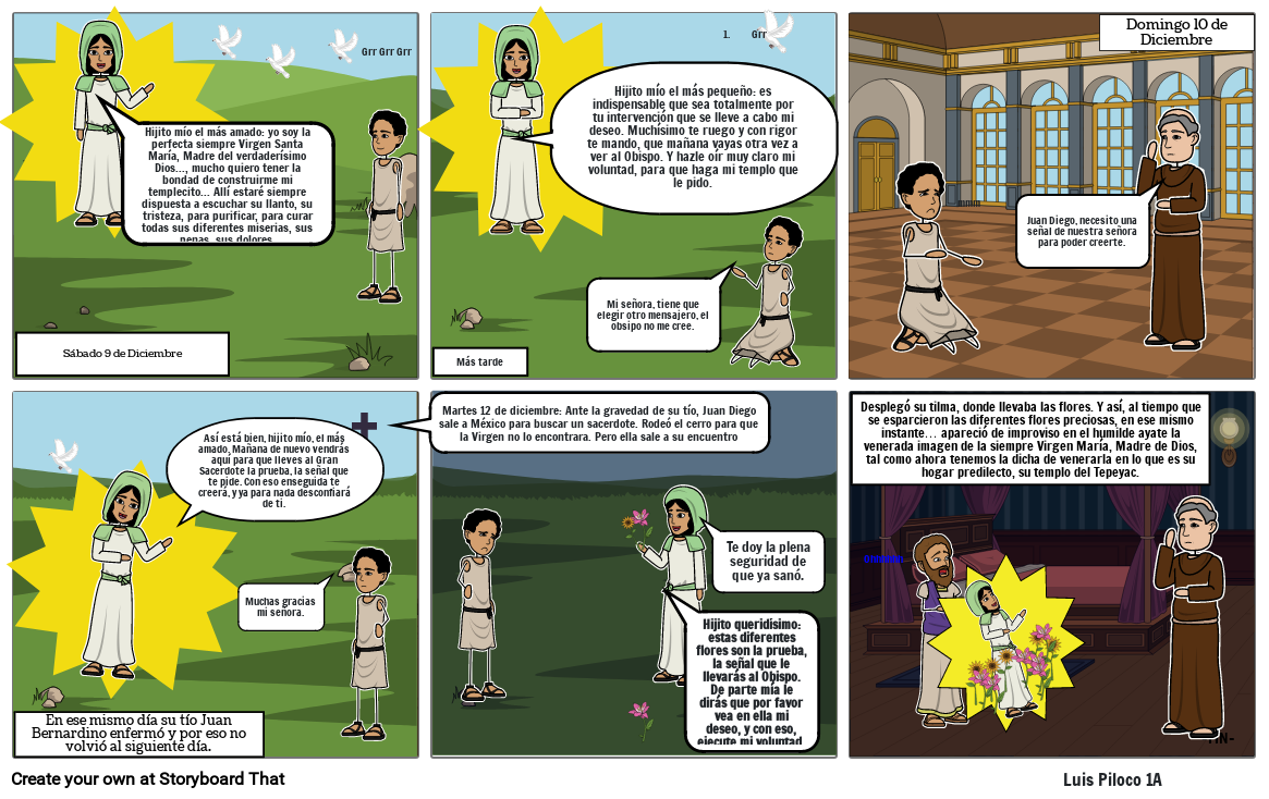 Apariciones de la Virgen María Storyboard by 9dd1aa0a