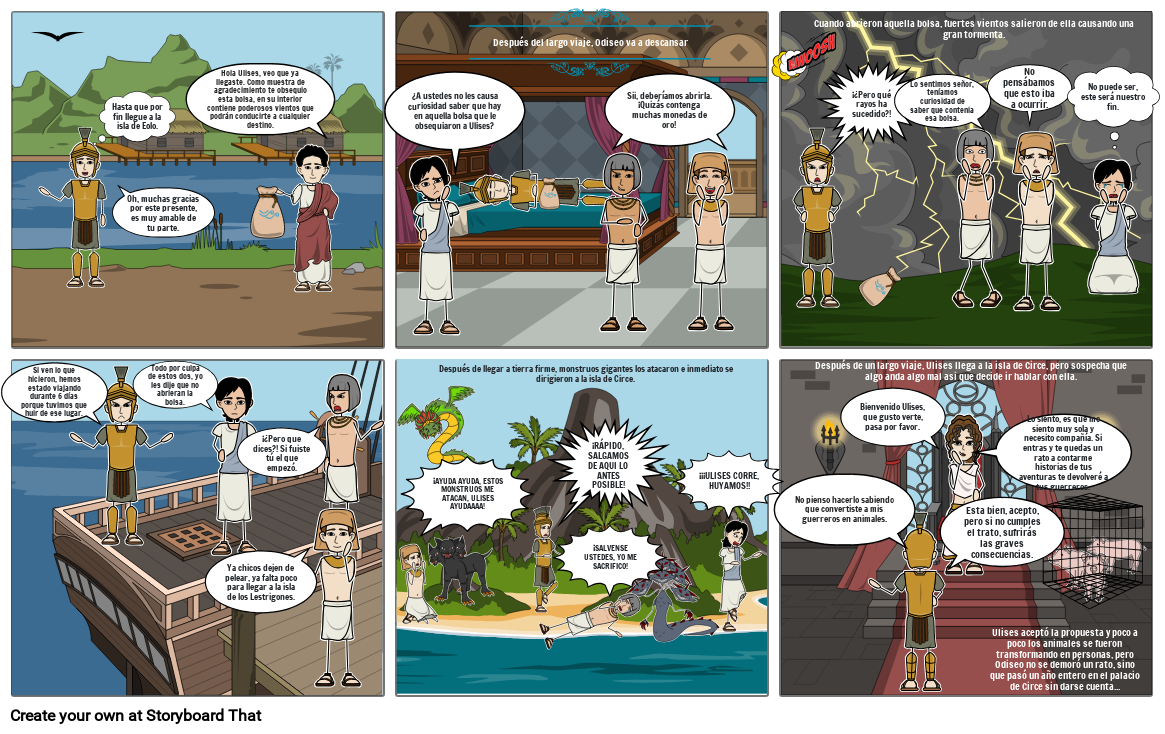 La Odisea canto X Storyboard af 9e30180f