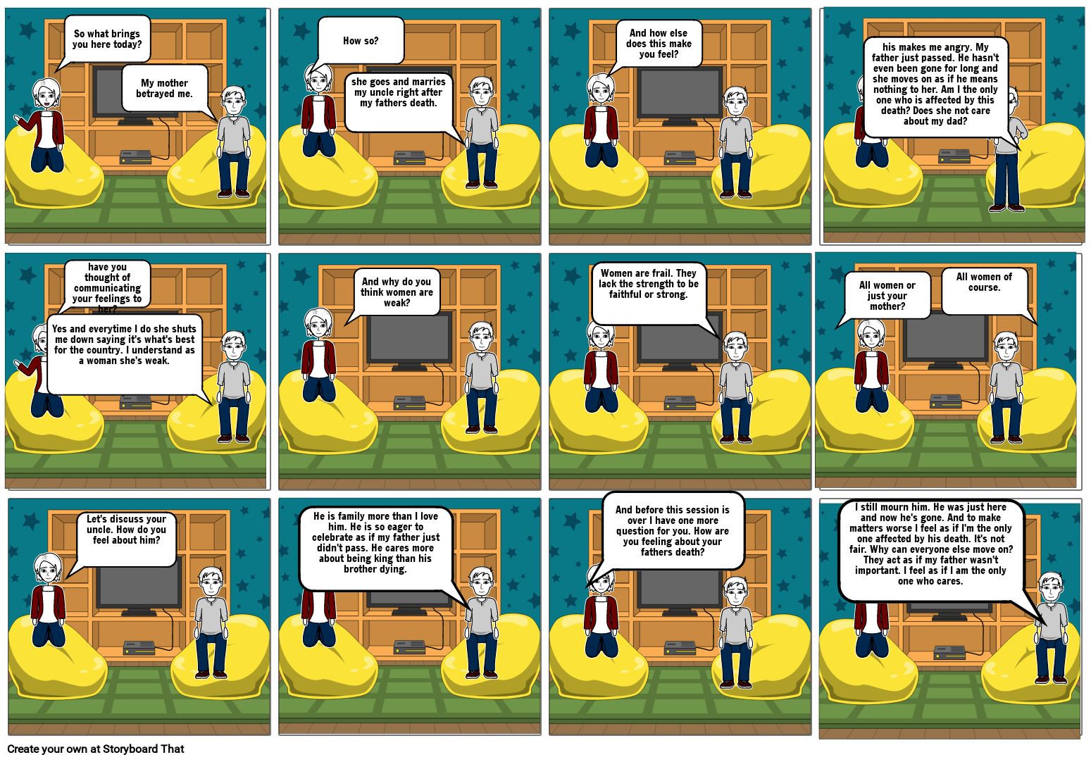 Hamlet Storyboard By 9ed2ec31 Hamlet Storyboard By 9ed2ec31
