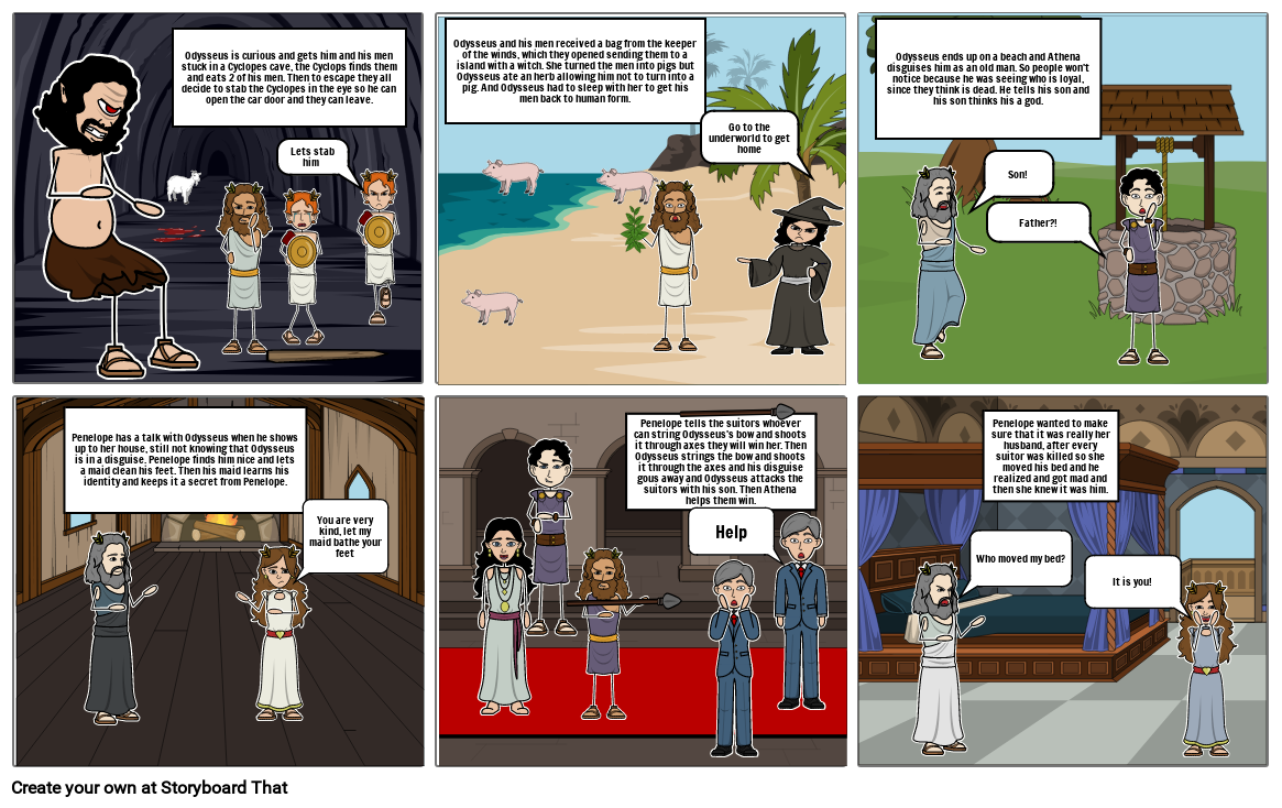 Odysseus Comic Strip. Storyboard por 9ef48989