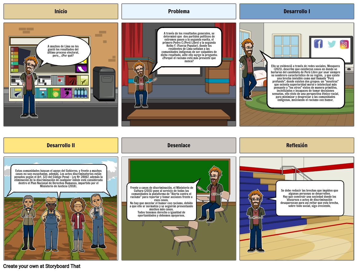 Racismo en el proceso electoral Storyboard por 9f06b912