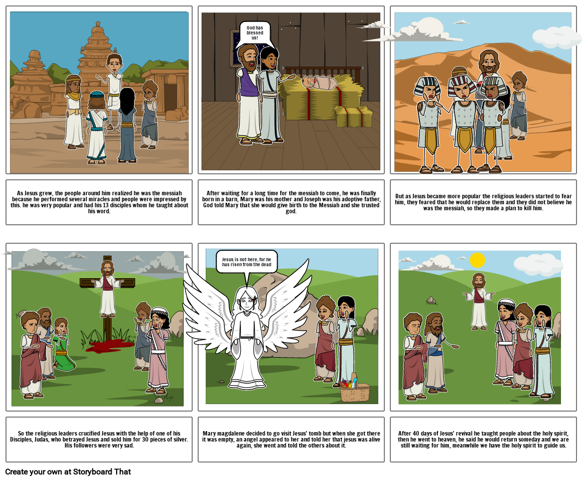 The gospel of Luke Storyboard by 9f832e12