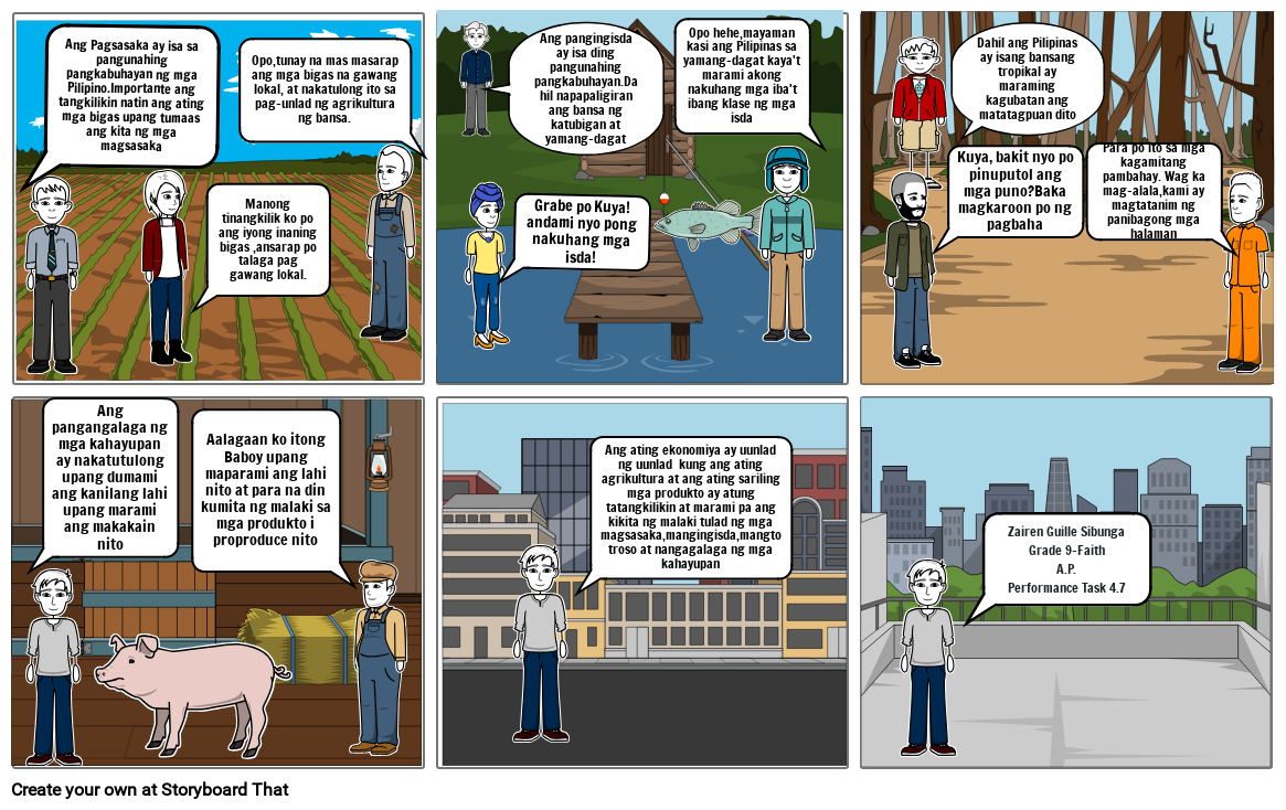 AP Perfomance Task 4.7 E-Komiks Mo! Storyboard