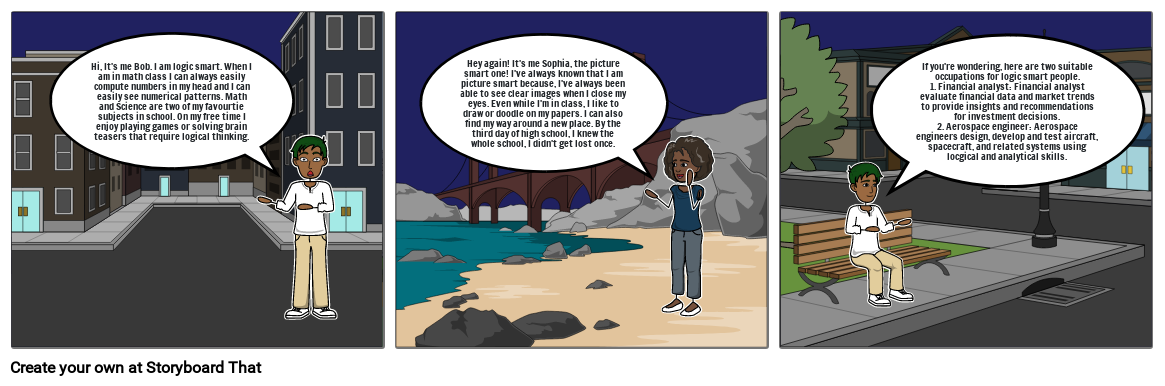 Multiple Intelligences Comic pt2 Storyboard by 9fa67506