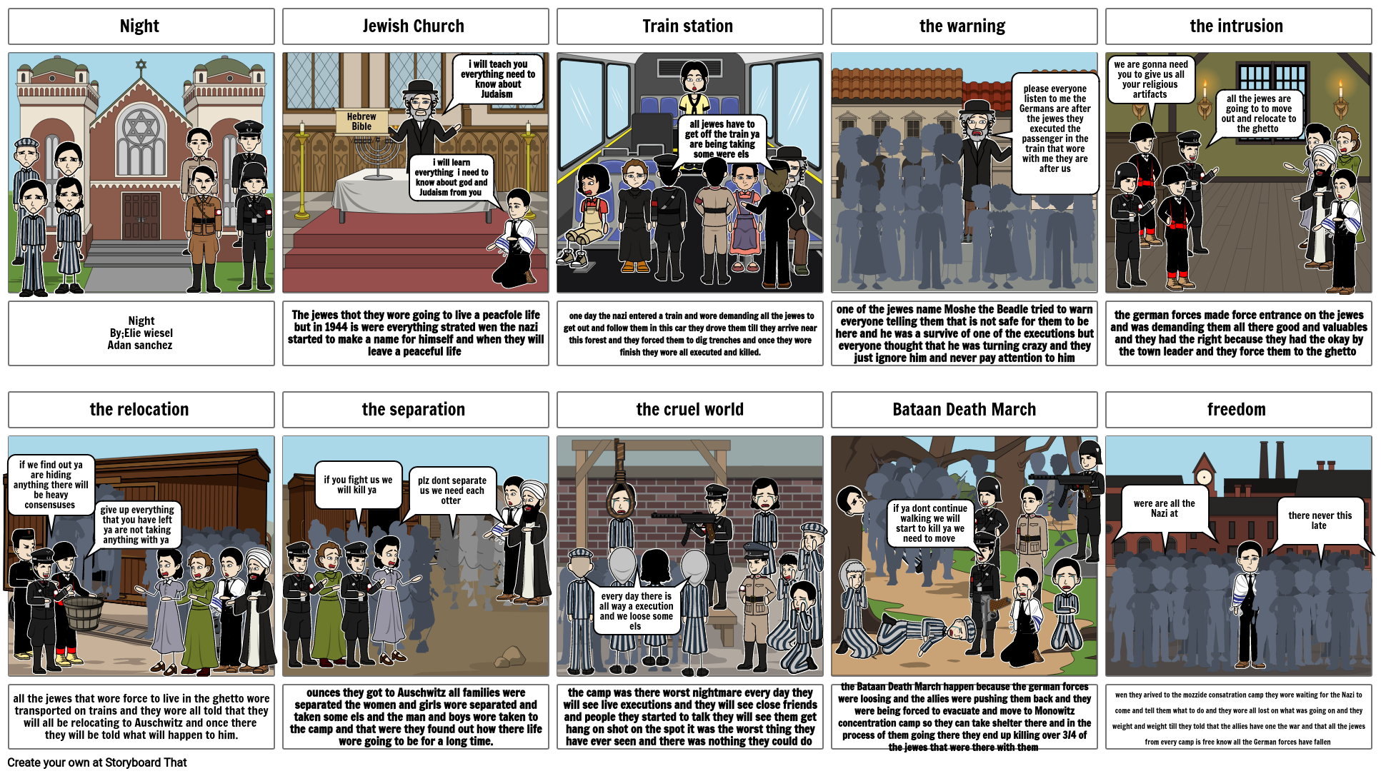 Night Storyboard por a017680b