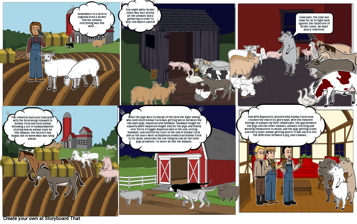 Animal Comic strip Storyboard by a02de976