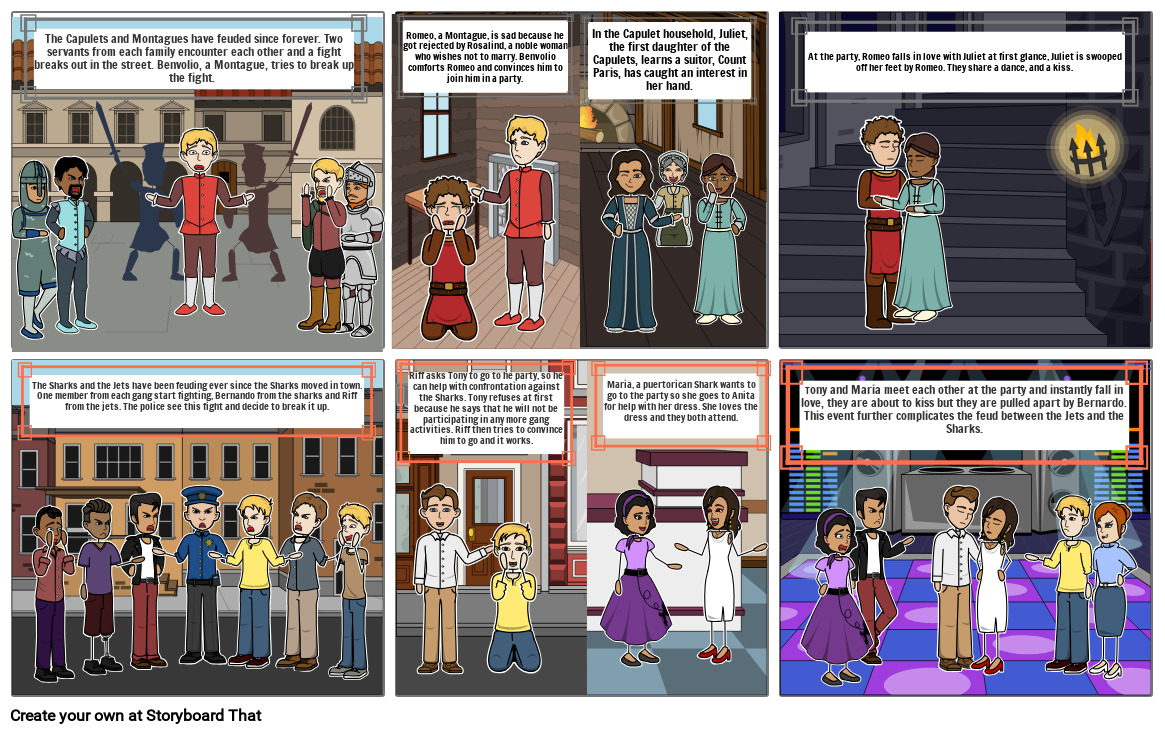Romeo And Juliet Storyboard by a0b7a75b