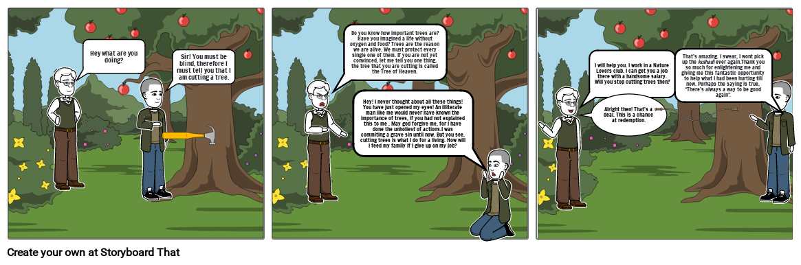 A Lesson in The Woods Storyboard by a0c2c98c