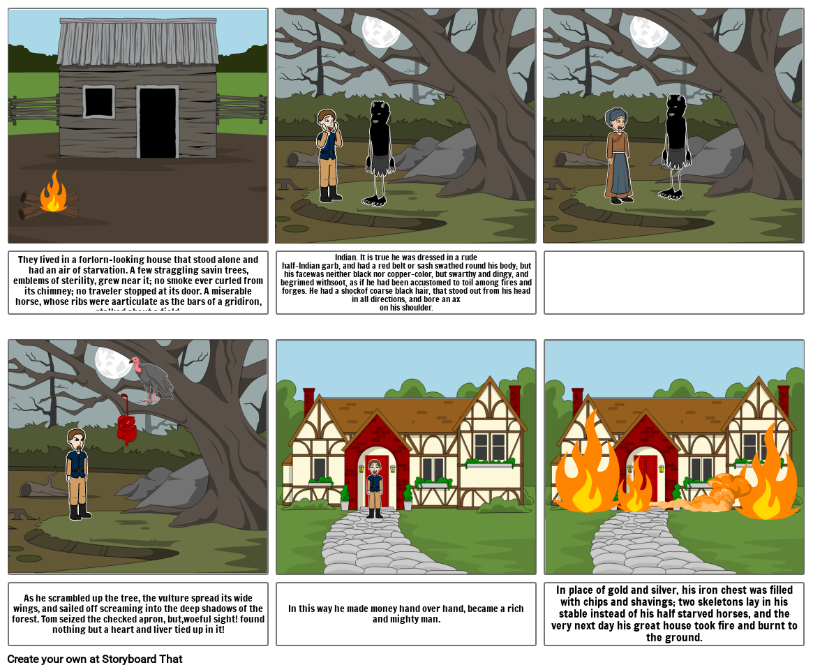 The Devil and Tom Walker Storyboard by a14ada73